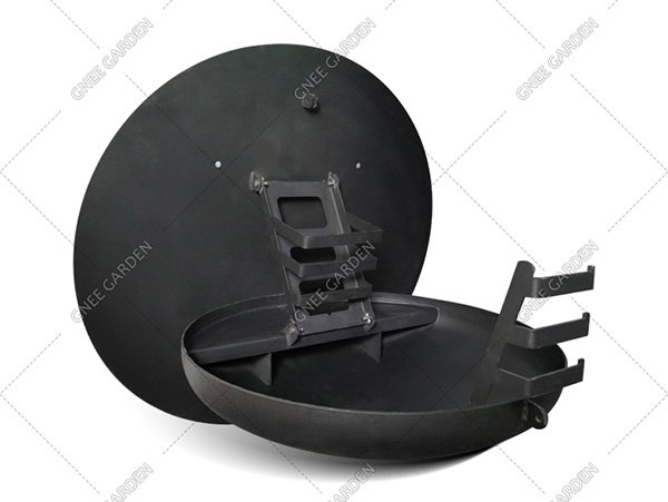 Weathering Steel Fre Pit GN-FP-327 Wall Hanging Fire Grill - Gnee Garden